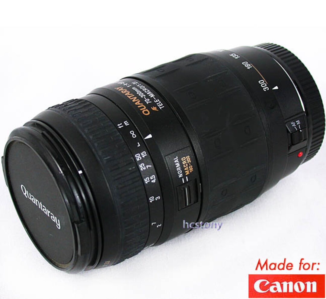 CANON EF Mount Quantaray LD 70-300mm Tele-macro Telephoto Zoom - Etsy