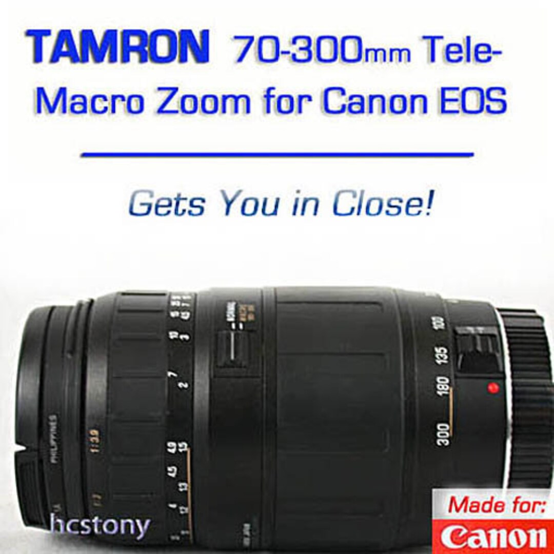 Canon EF Mount TAMRON 70-300mm F:4~5.6 Telephoto Zoom Lens for Canon ...