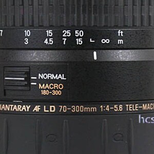 CANON EF Mount Quantaray LD 70-300mm Tele-macro Telephoto Zoom Lens ...