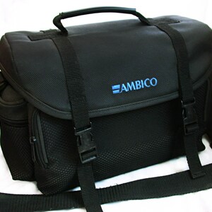 Padded Ambico Deluxe Camera Bag Black W/blue Accent Film or Digital ...