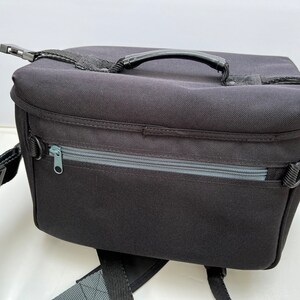 Padded Quantaray Deluxe Camera Bag Black blue Accent Film or Digital ...