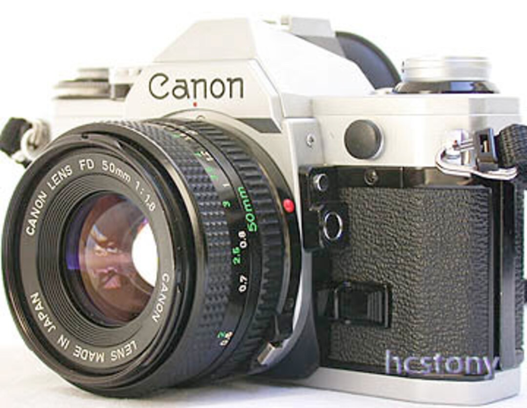 Vintage Canon AE-1 FILM Camera + 50mm Canon F:1.8 FD Lens~clean ...