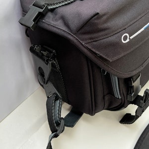Padded Quantaray Deluxe Camera Bag Black blue Accent Film or Digital ...