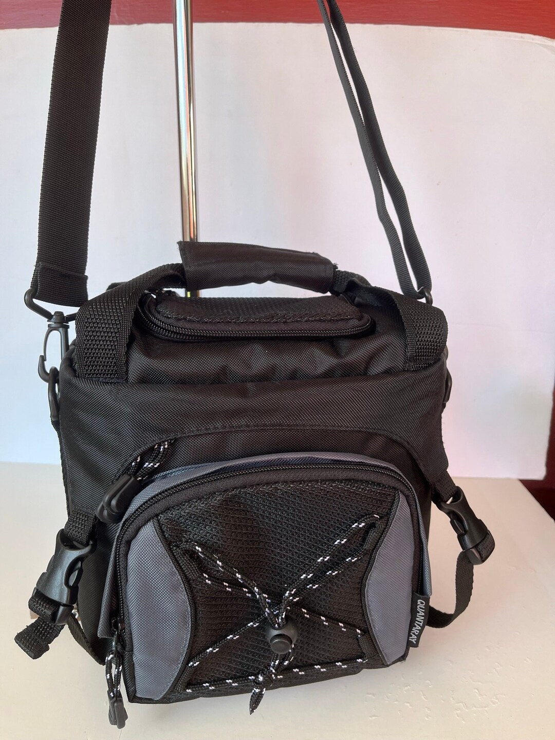 Padded Quantaray Camera Bag Black -gray -accent- Waist Straps -film or ...