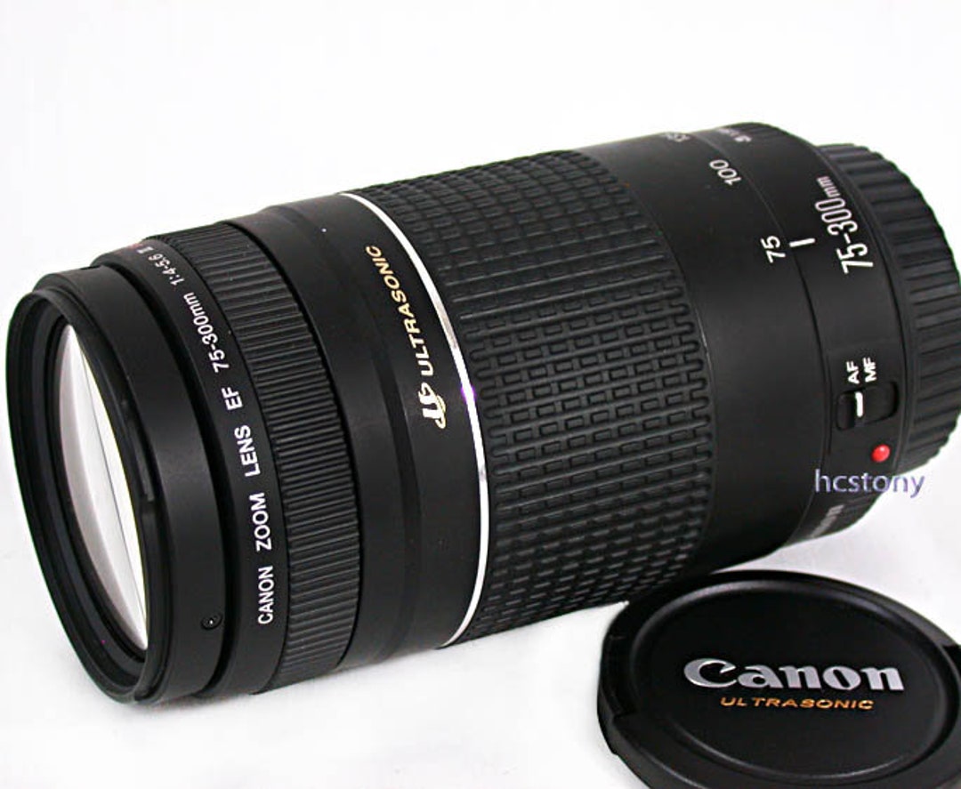 Canon Eos Ultrasonic EF 75-300mm III Telephoto Zoom USM Lens Digital ...