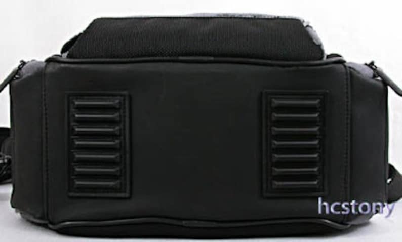 Deluxe Eddie Bauer Camera Bag Black W/gray Accent-side Pockets - Etsy