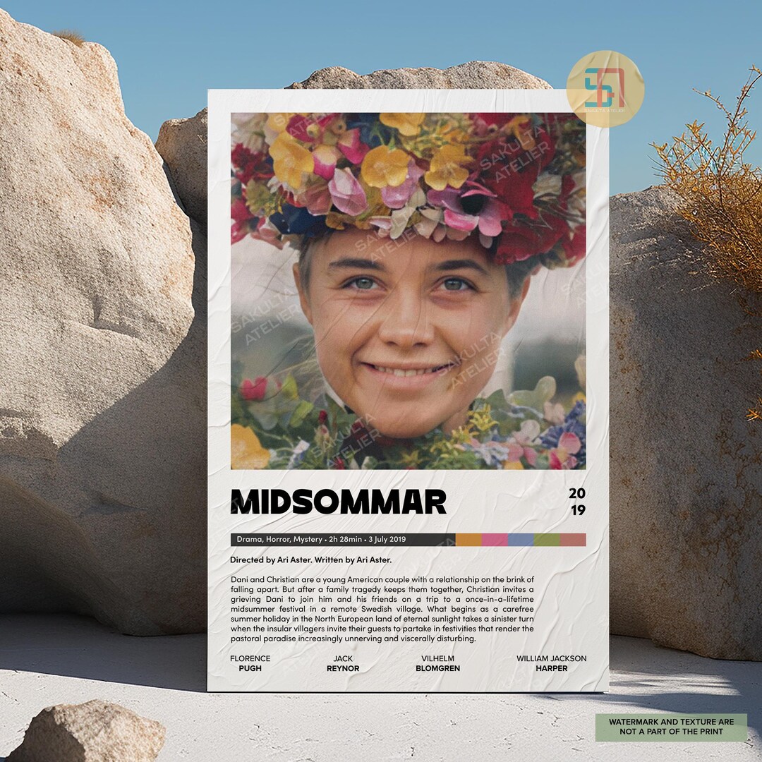 Midsommar Movie Poster / Minimalist Movie Poster / Vintage Retro Art ...