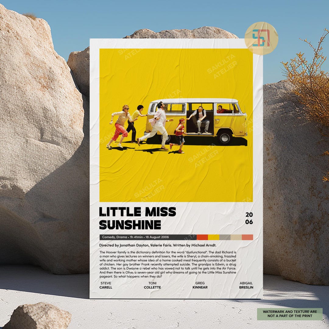 Little Miss Sunshine Poster / Minimalist Movie Poster / Vintage Retro ...