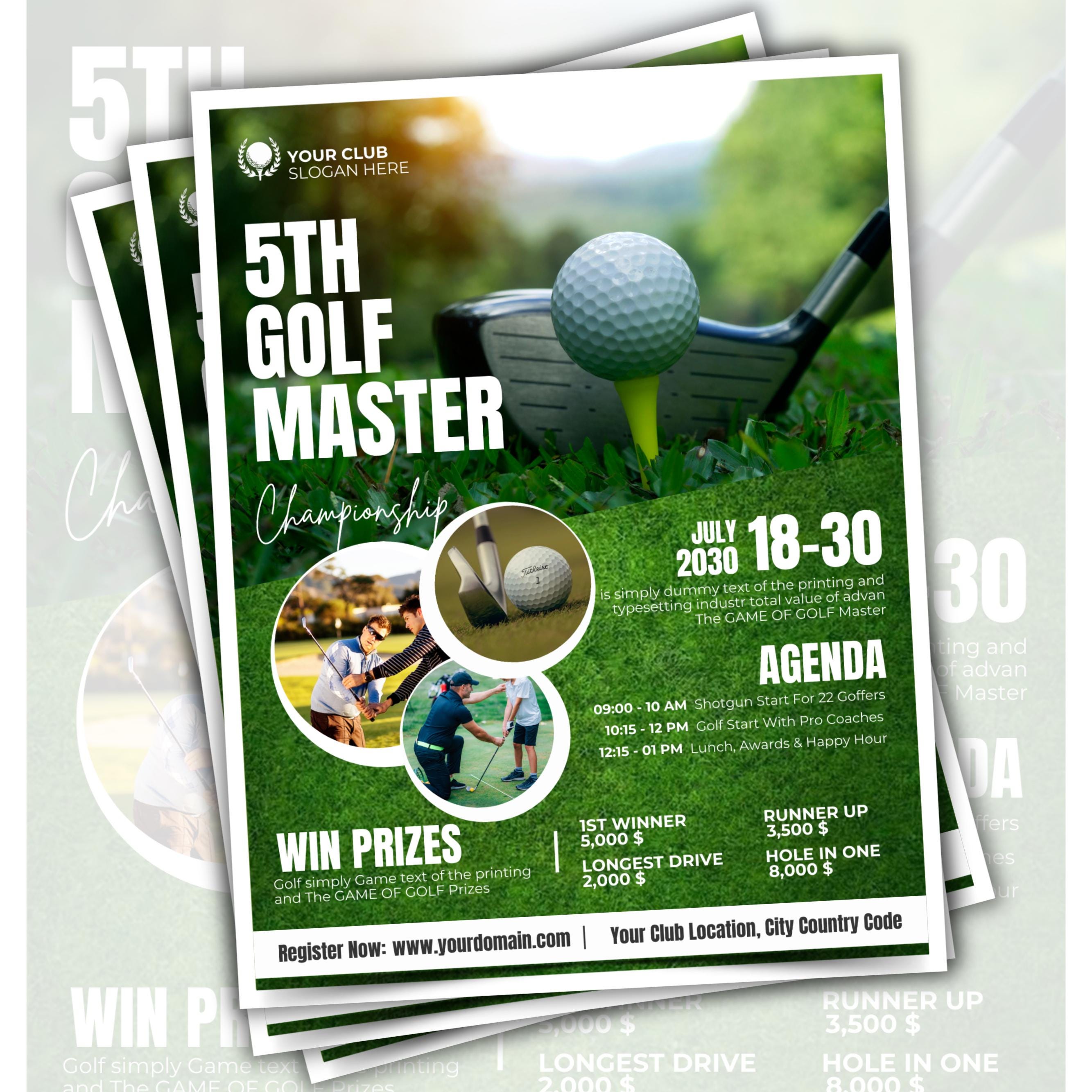 Editable Golf Tournament Flyer, Golf Flyer, Printable Golf Tournament ...