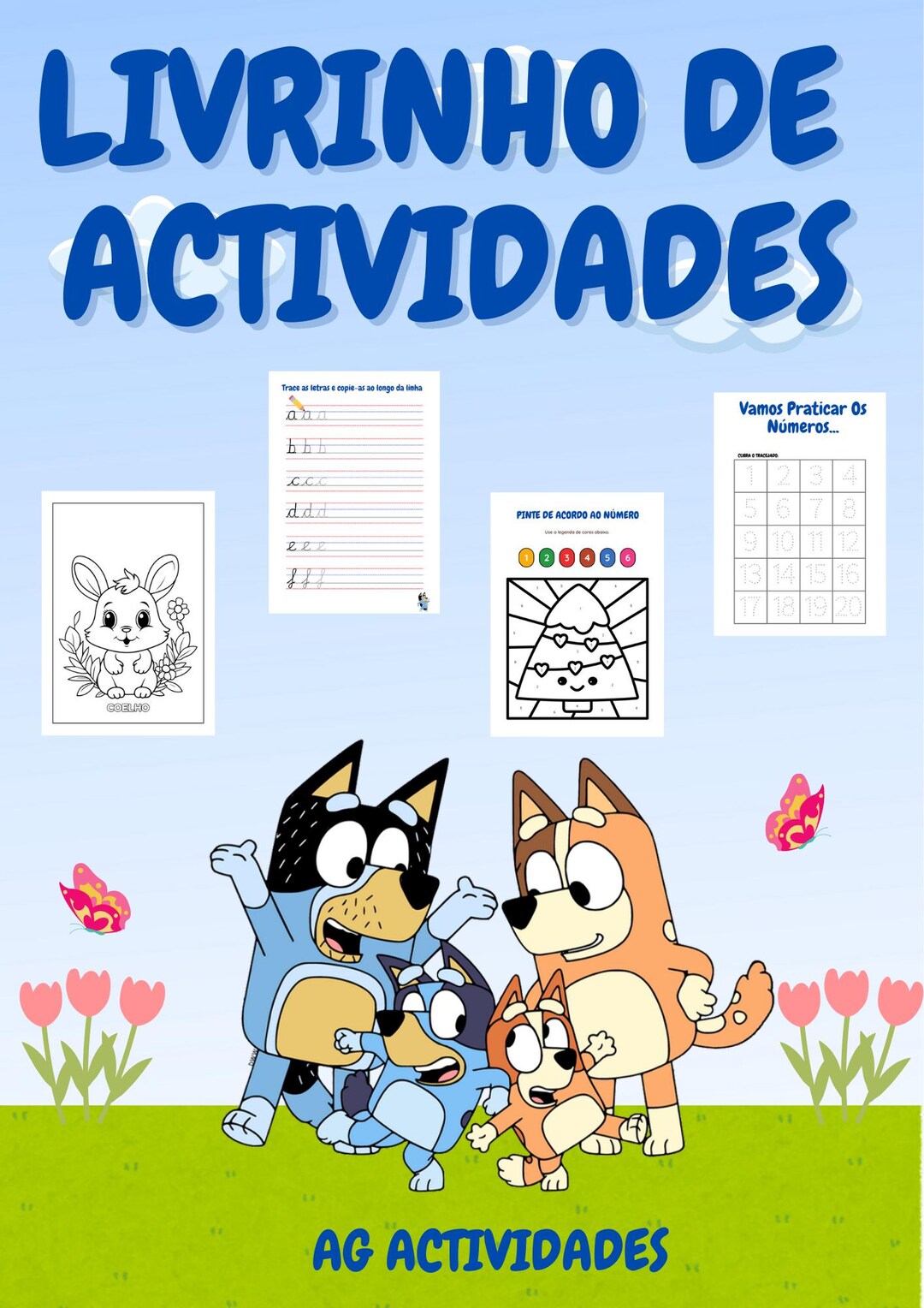 Bluey Activity Book | Bluey Birthday | Bluey Party | Bluey Painting - Etsy