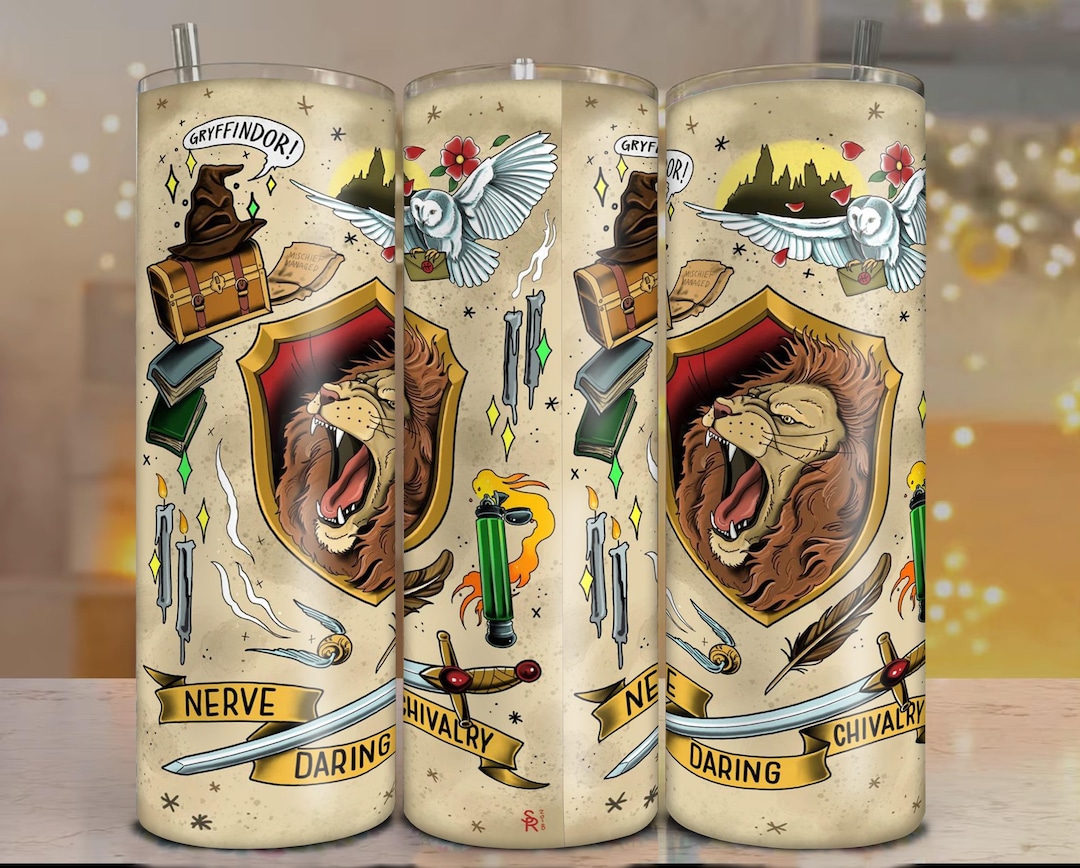 Gryffindor Tumbler Wrap 20oz | Harry Potter Inspired Digital Download ...