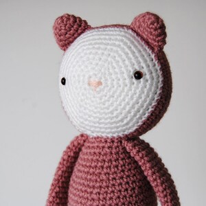 Amigurumi Pink Cat, Crochet Doll, Crochet Plushie, Ready to Ship - Etsy