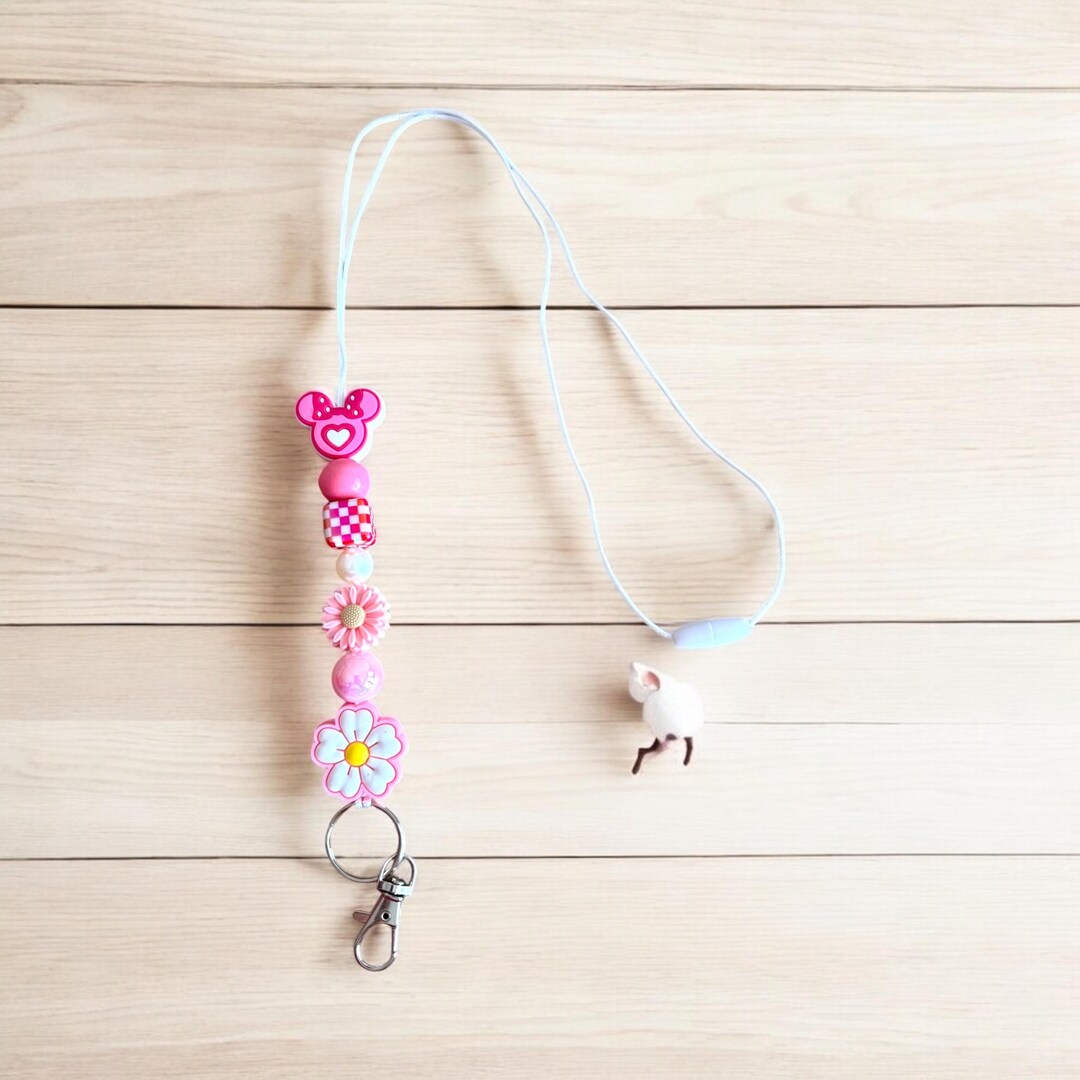 Minnie Mouse Inspired Lanyard for Keys, Badges, Etc. - Etsy