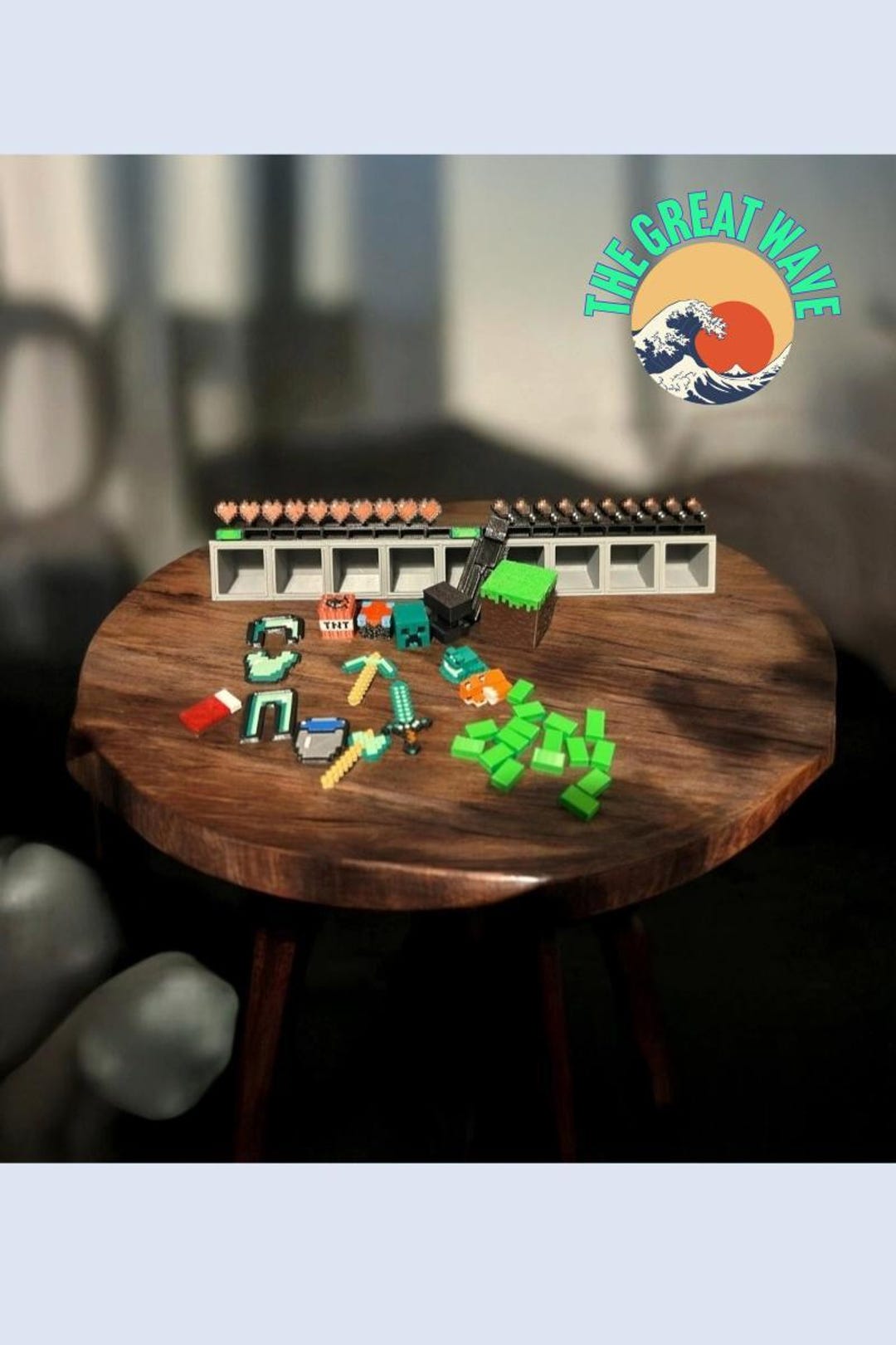 Minecraft Inventory Set – With 15 Mini Figures (axe,sword,tnt,bed ...