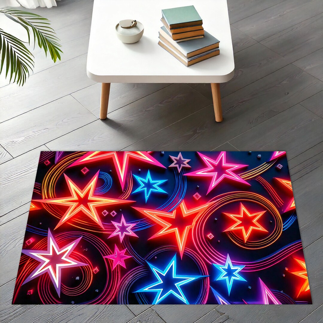 Arcade Rug, Arcade Bar Rug, Star Rug, Arcade Carpet, Arcade Area Rug ...