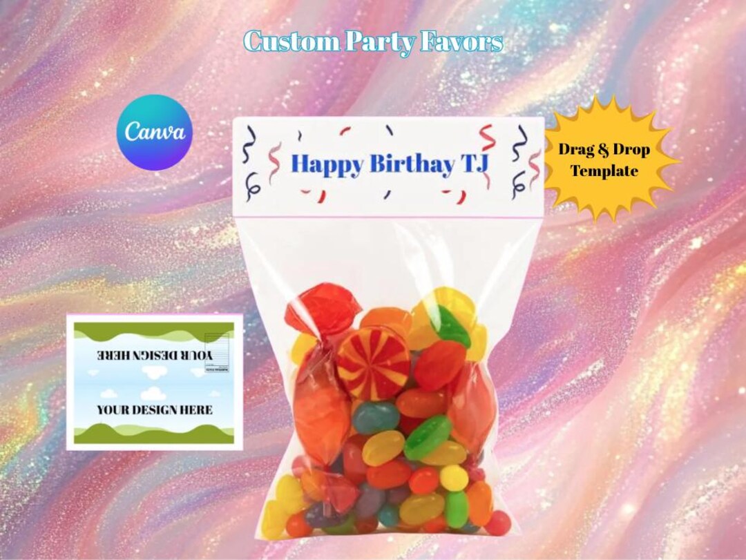 Editable Treat Bag Topper Template – Instant Download - Etsy