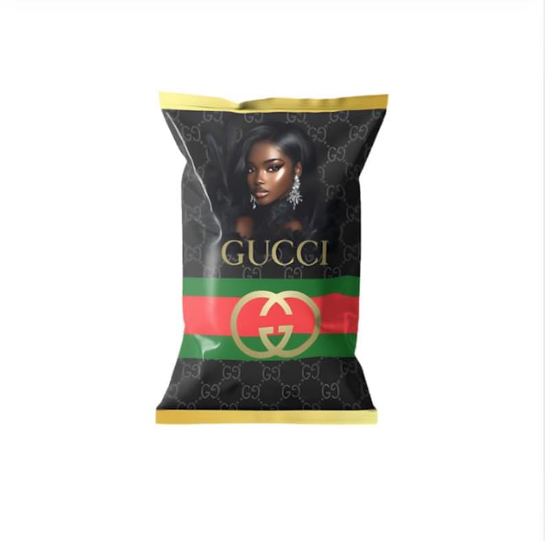 Custom Chip Bag Template – Photo Party Favors, Canva Design (digital ...