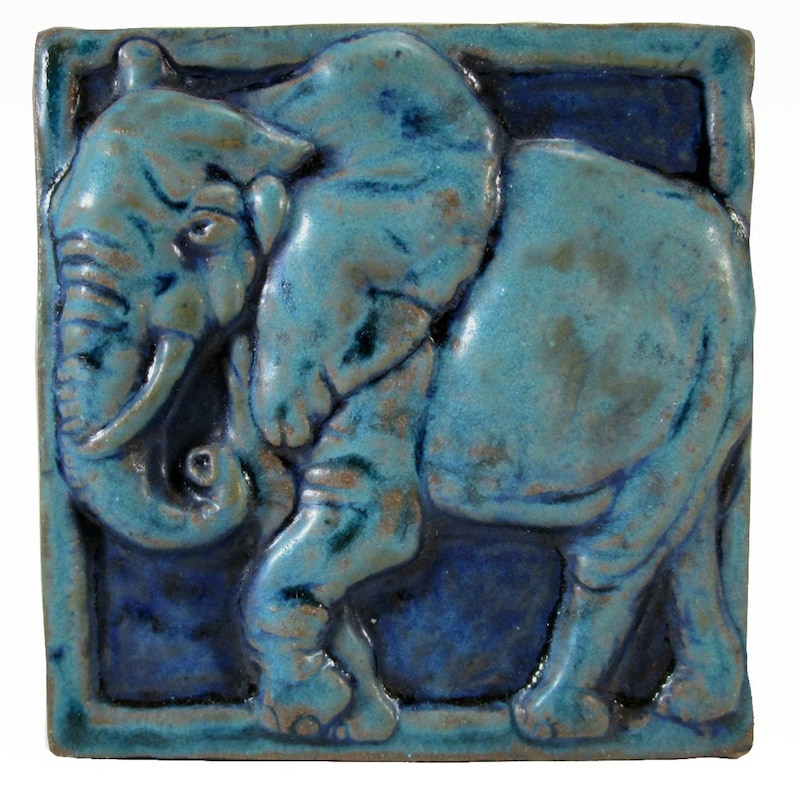 Elephant Tile - Etsy