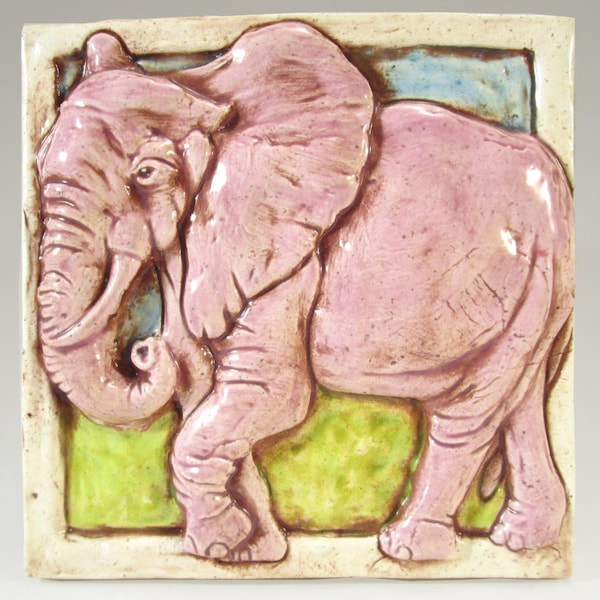 Elephant Tile - Etsy