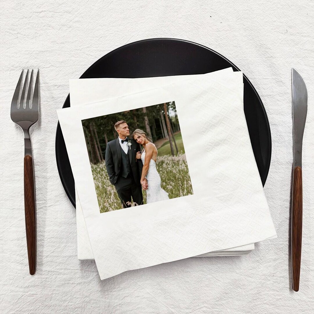 Custom Photo Napkins, Personalized Photo Beverage Napkins, Custom ...