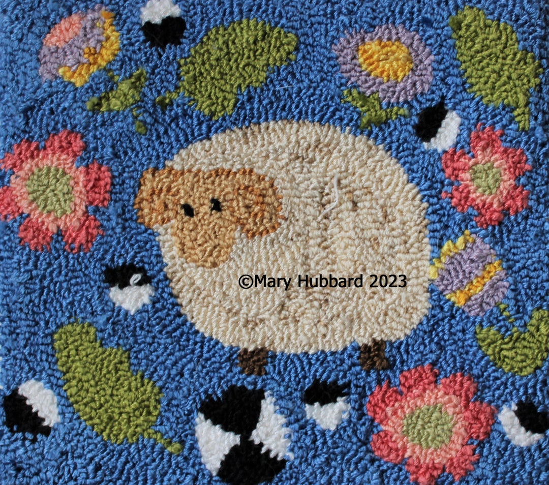 Big Goat Punch Needle Embroidery Pattern - Etsy