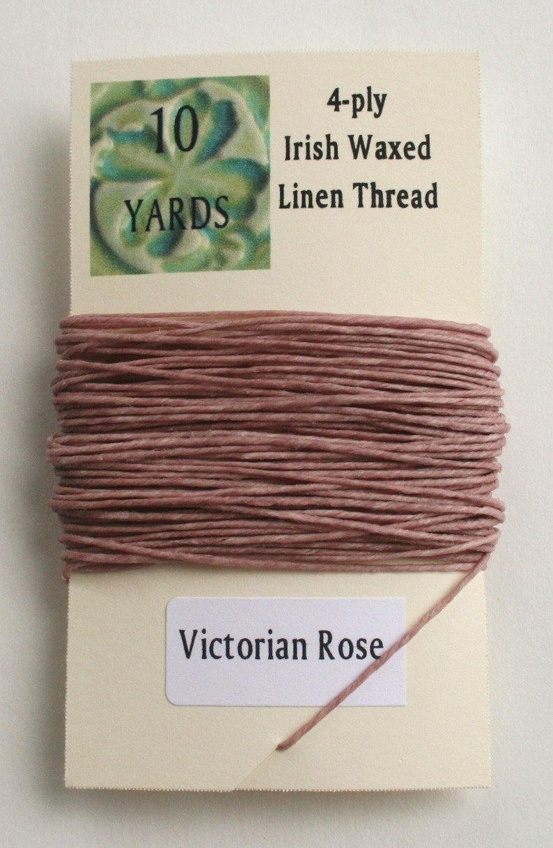 10 Yrds Victorian Rose 4 Ply Irish Waxed Linen Thread - Etsy