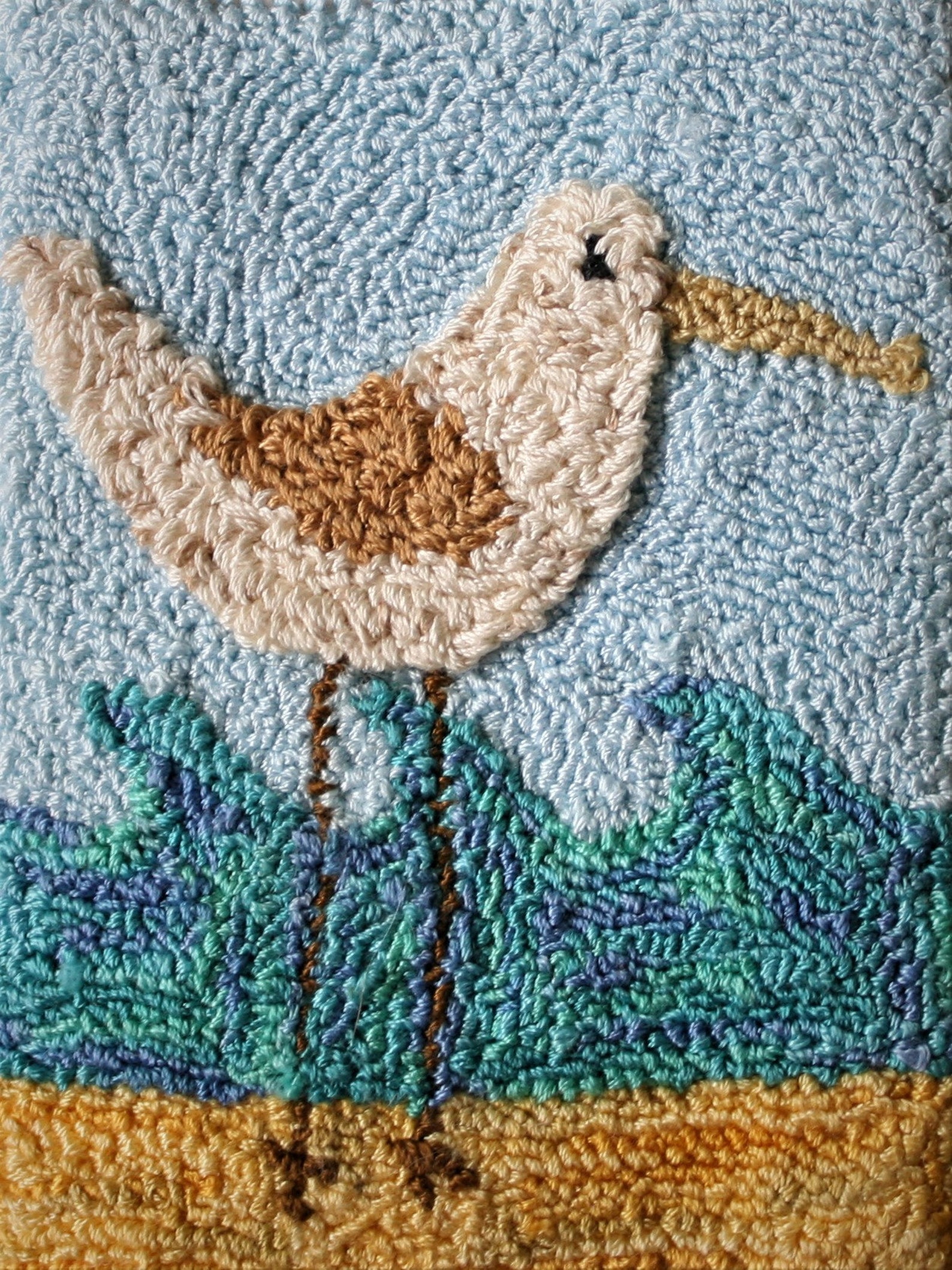 Sea Bird Punchneedle Embroidery Pattern - Etsy