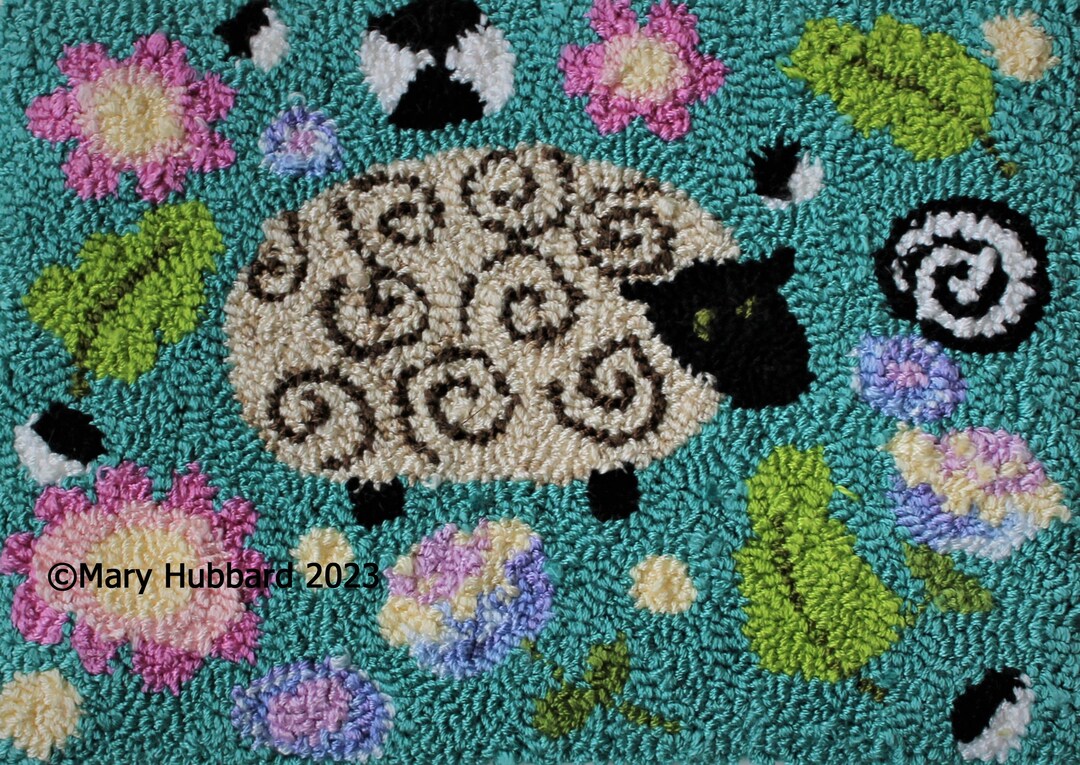 Big Sheep Punch Needle Embroidery Pattern - Etsy