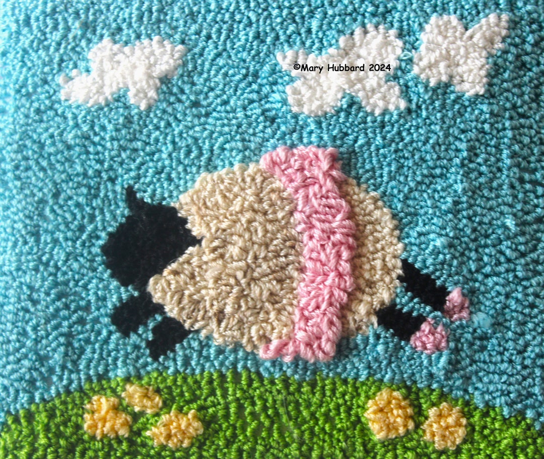 Ballerina Sheep Punch Needle Embroidery Pattern - Etsy