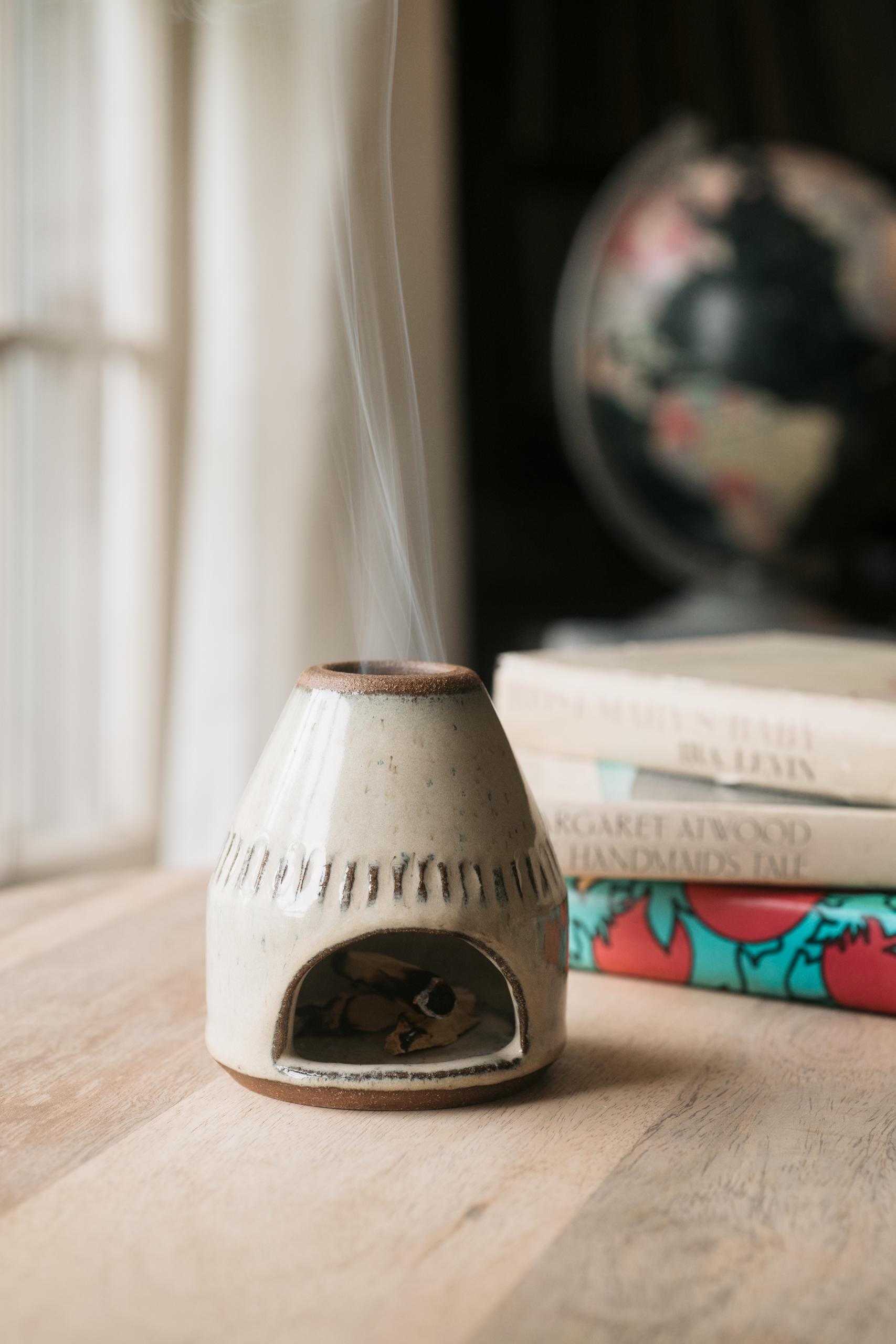 Mini Wheel-thrown Ceramic Chiminea – Incense or Tea Light Burner - Etsy