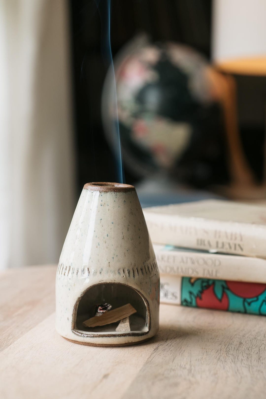 Medium Mini Ceramic Chiminea – Wheel-thrown Incense or Candle Burner - Etsy