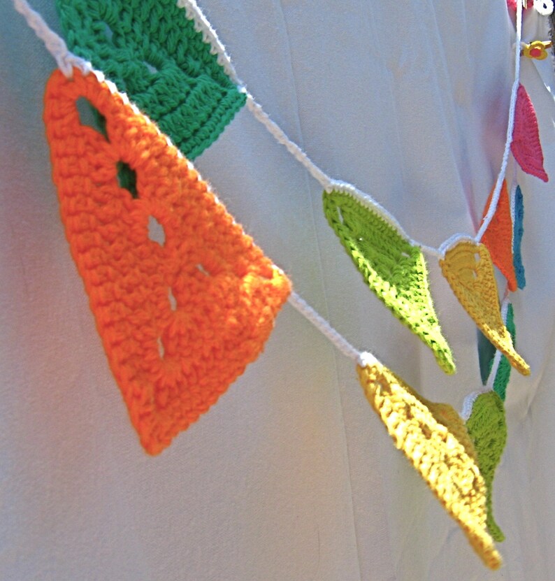 Festive Decorative Banner Garland in Crochet - Etsy