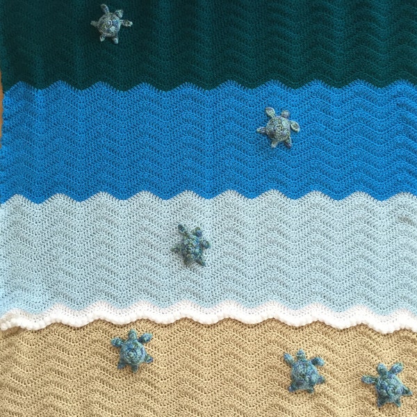 Sea Turtle Blanket Pattern - Etsy