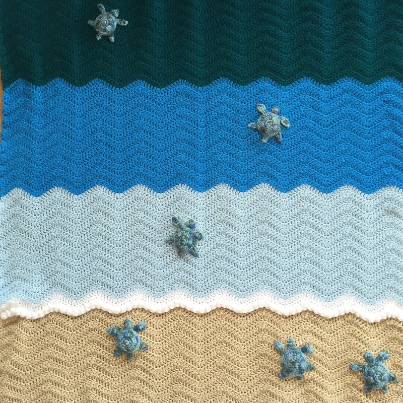 Sea Turtle Blanket - Etsy