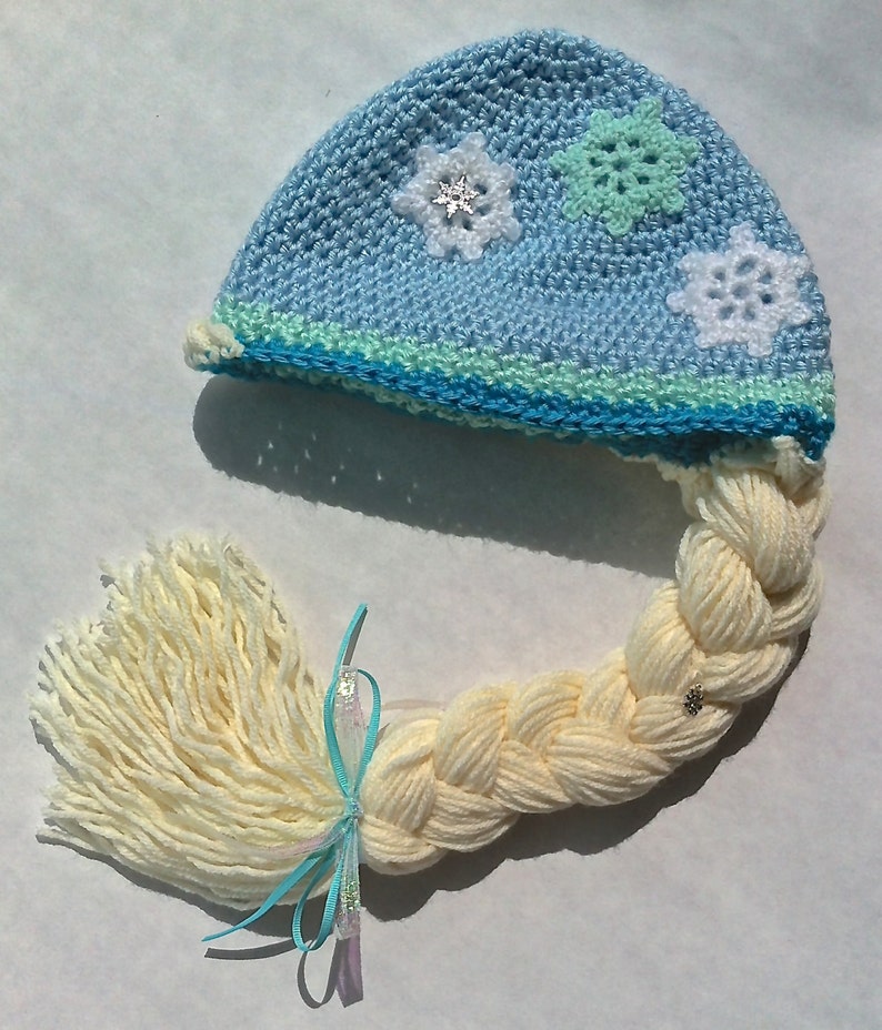 Elsa Inspired Hat Frozen's Elsa Inspired Hat With Long - Etsy