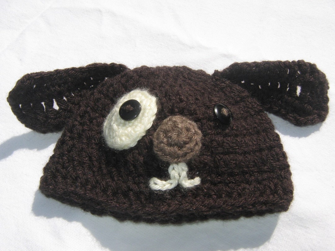 Puppy Hat in Dark Chocolate - Made to Order - Etsy