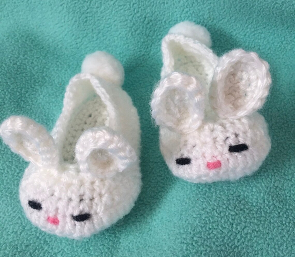 Little Bunny Baby Slippers, Little Bunny Baby Shoes, READY TO SHIP - Etsy