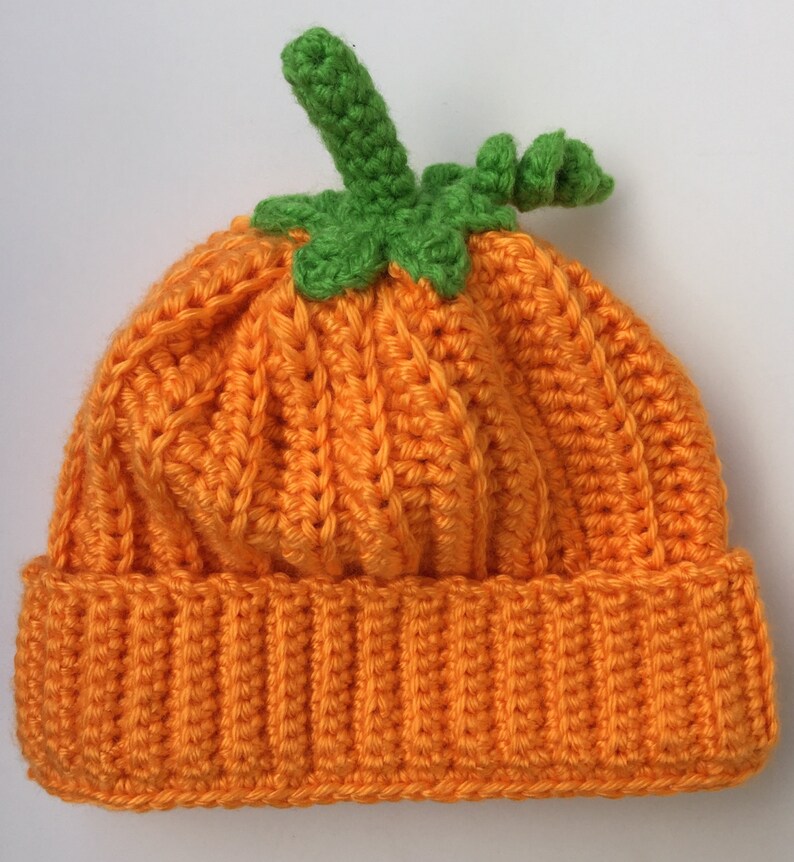 Pumpkin Hat in Crochet Halloween Hat Fall Photo Prop - Etsy