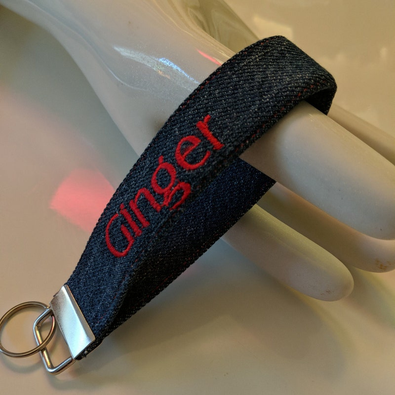 Denim Keychain - Etsy