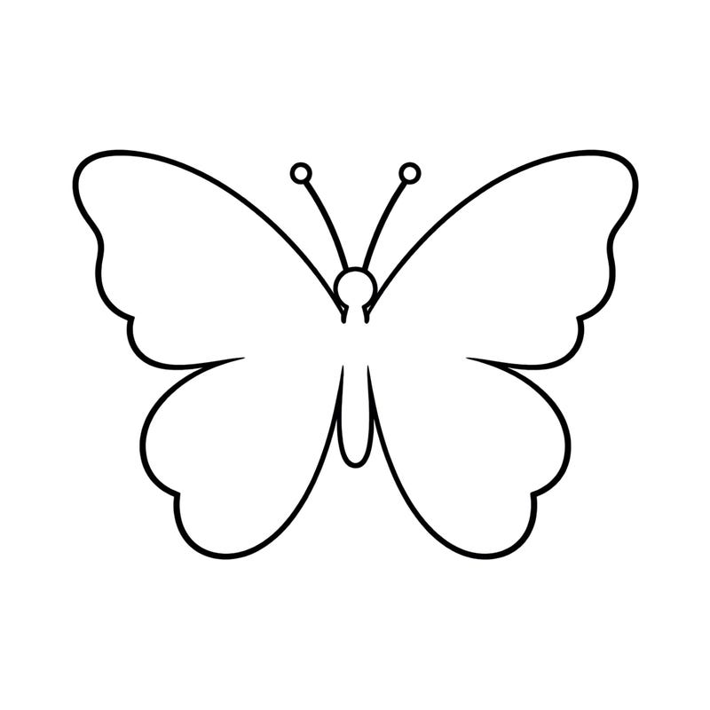 Butterfly Outline Tattoos - Etsy