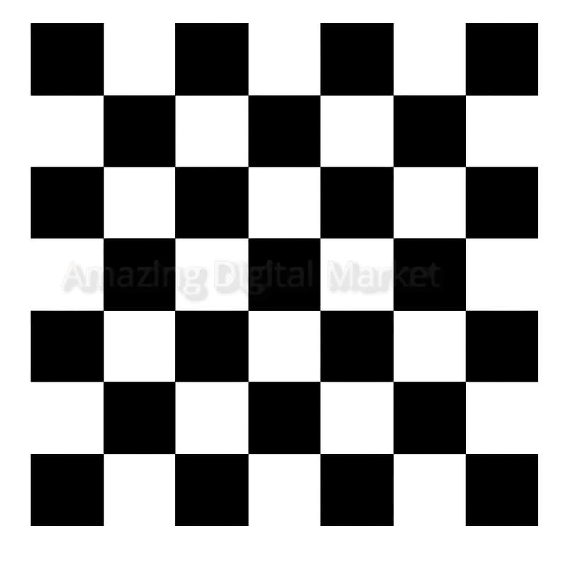 Black & White Checkered Pattern - Etsy