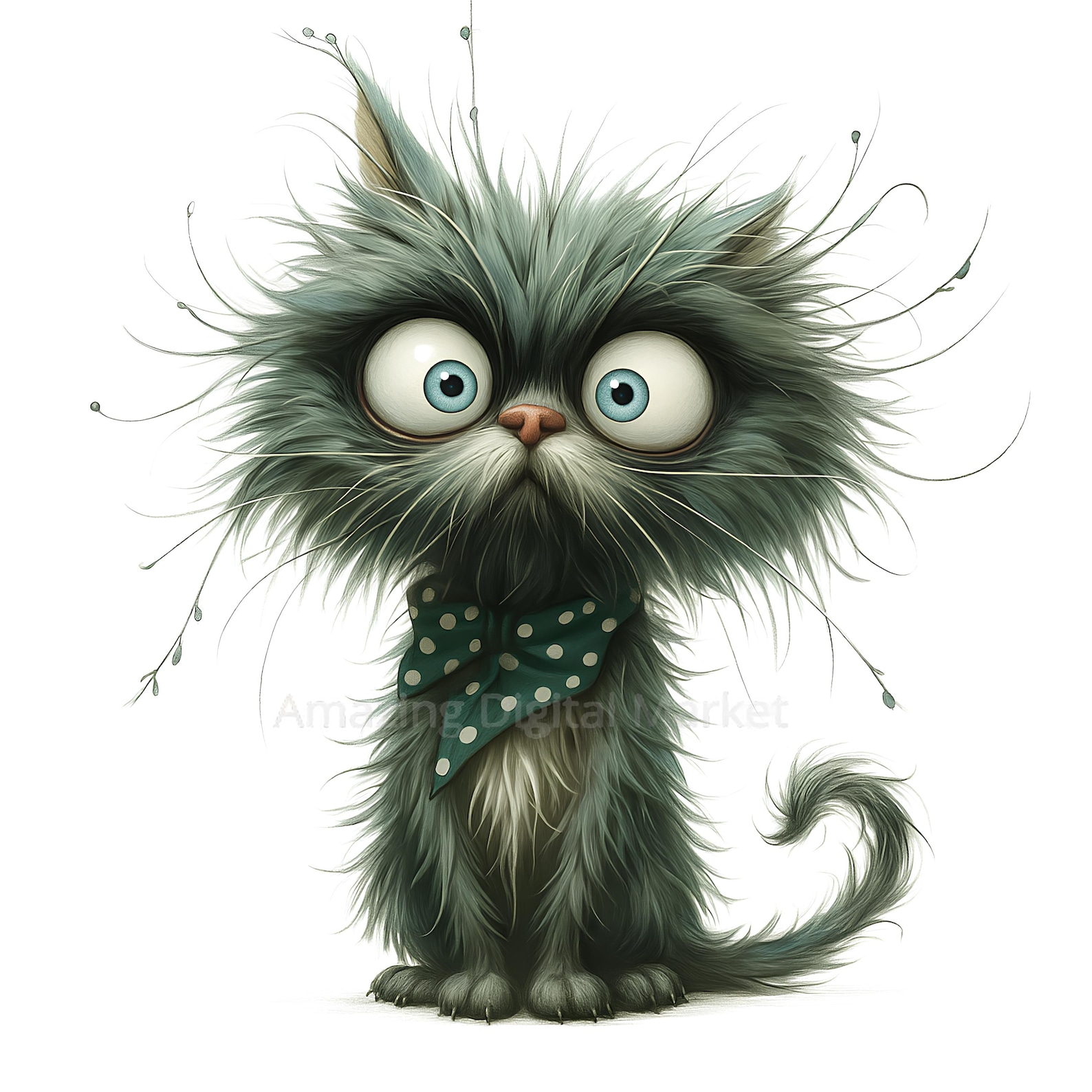 14 Funny Cat Clip Art: Quirky PNG Images (digital Download) - Etsy