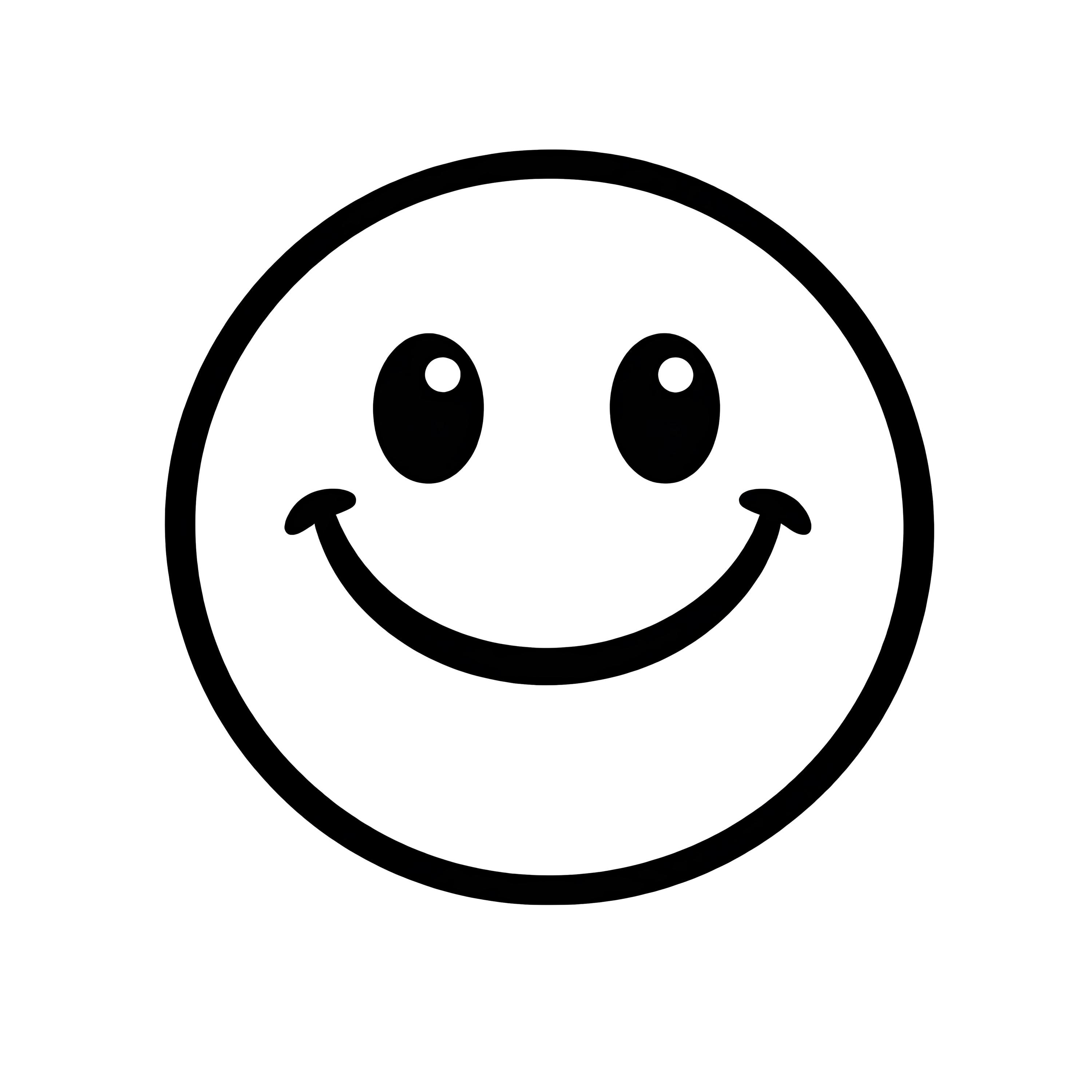 Smiley Face SVG, Happy Face Cut File, Minimal Emoji Clipart - Etsy UK