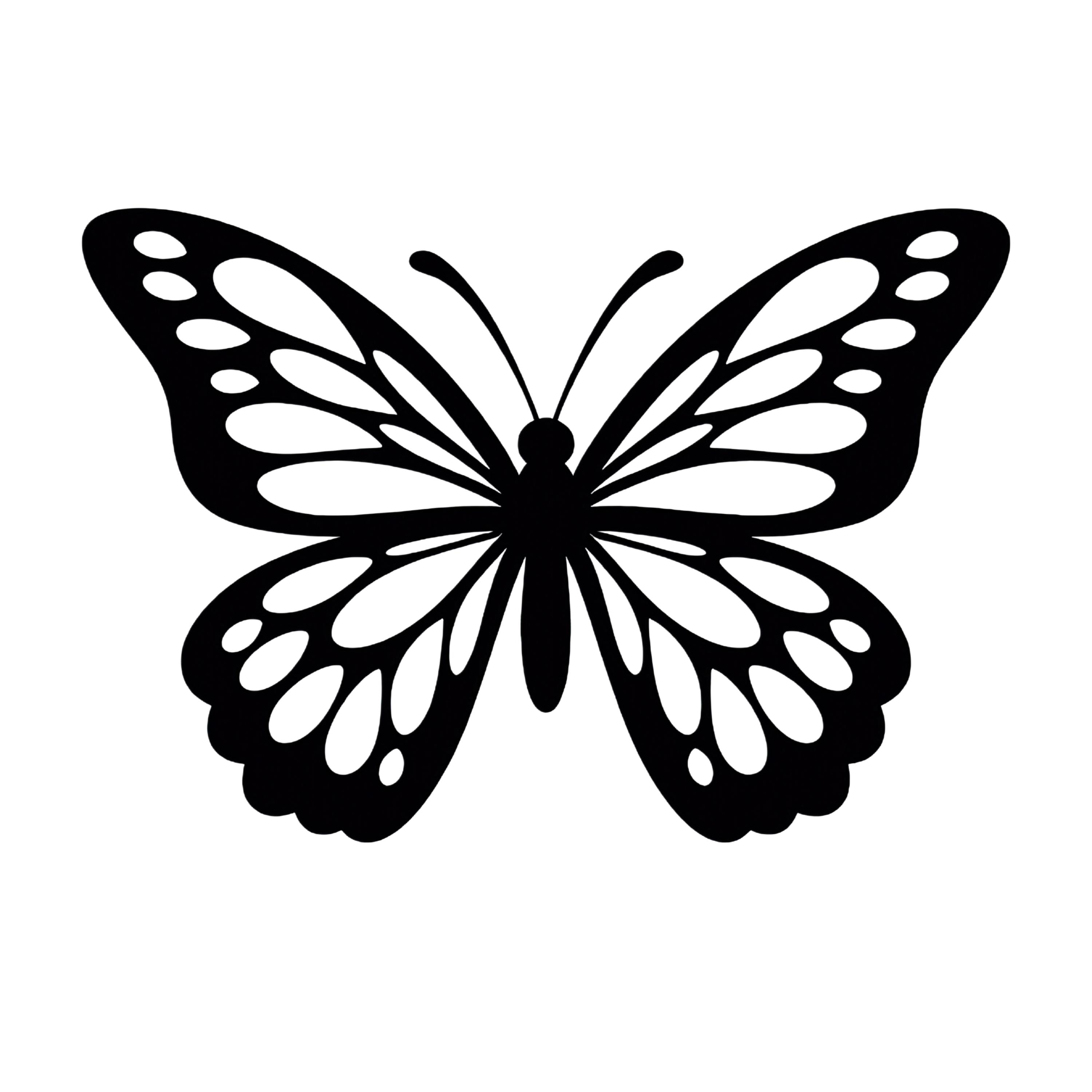 Butterfly SVG Cut File Floral Butterfly Cricut Laser Vinyl Design - Etsy