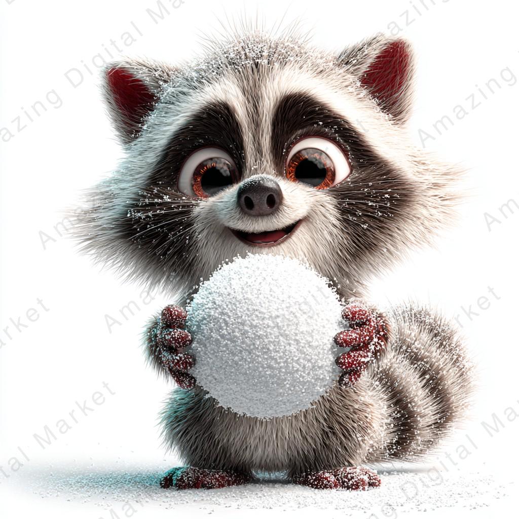 Cute Winter Animals 16 Clipart Set | Funny Woodland Creatures in ...