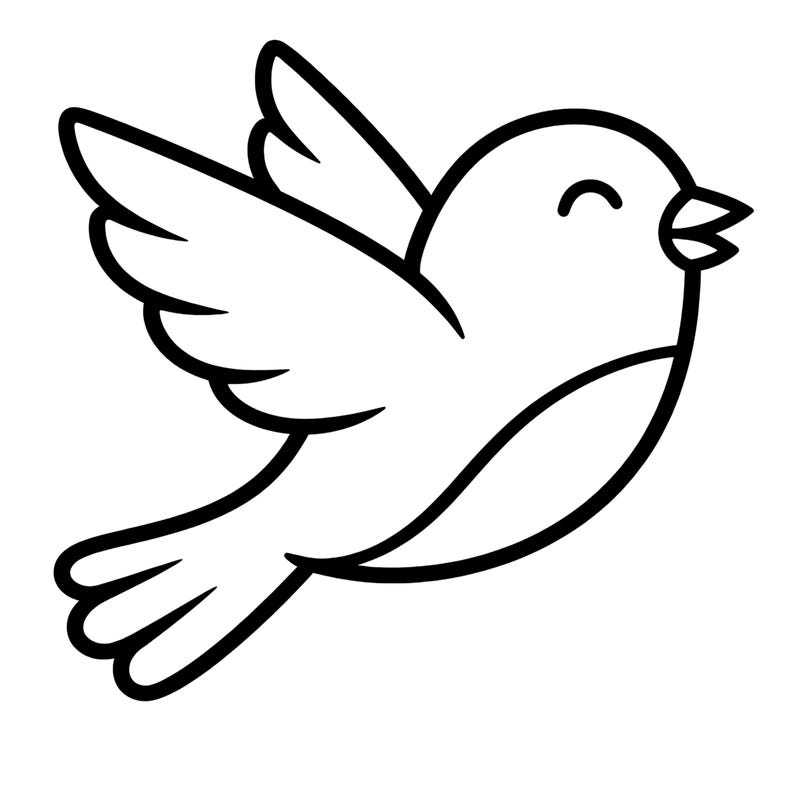 Line Drawing Birds Flying - Etsy