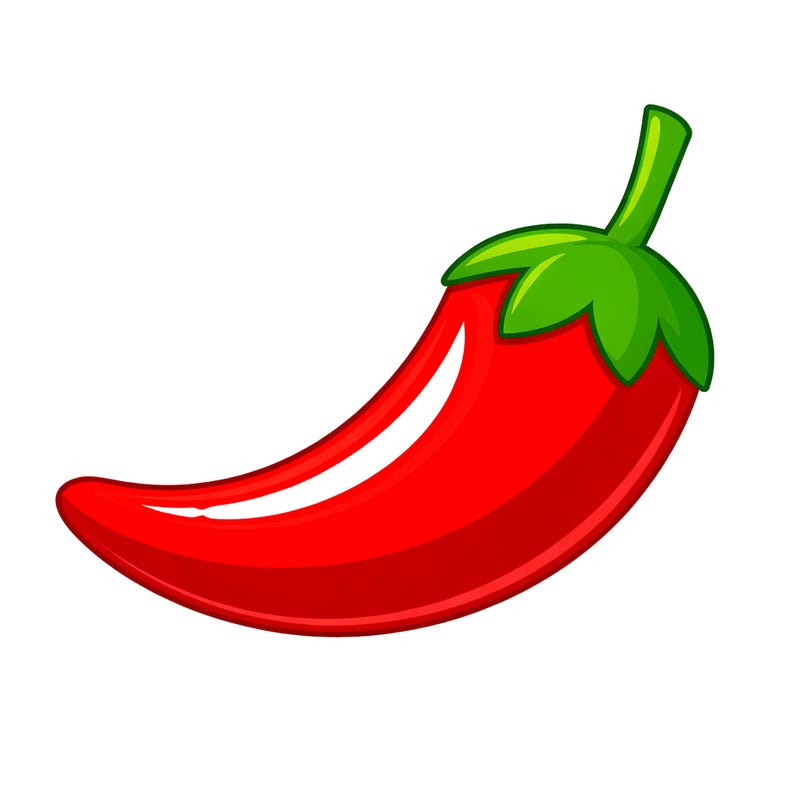 Hot Chili Pepper Svg Png Dxf Pdf Eps | Spicy Pepper Clipart Cut File - Etsy