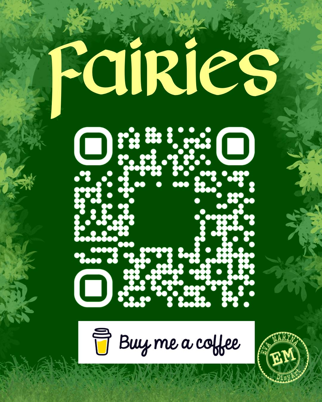 Printable Fairies – Paper Doll Cone Craft in A4 A5 – Black & White ...