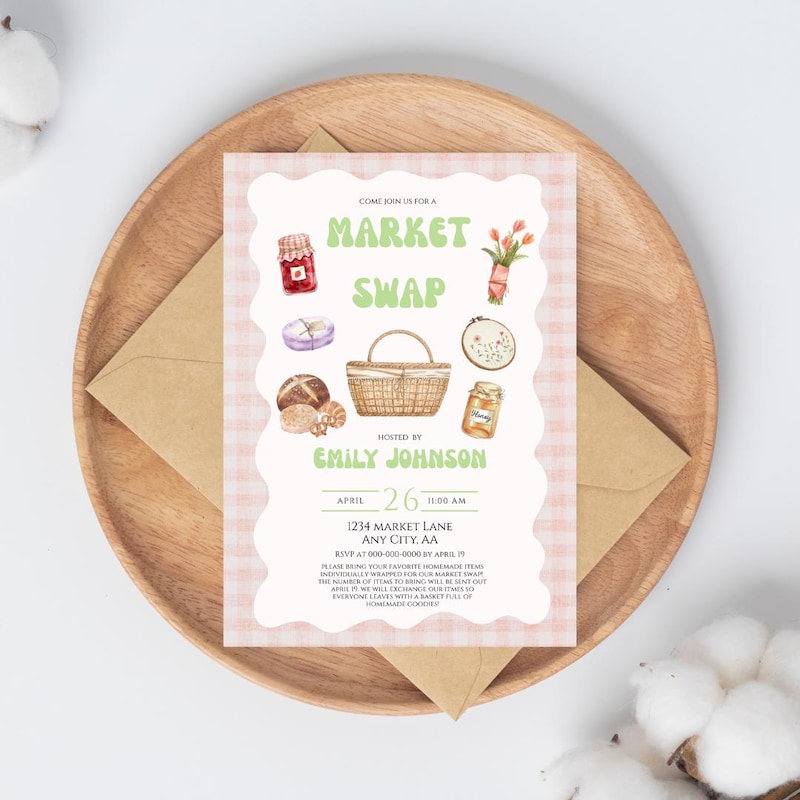 Market Swap Invitation - Etsy