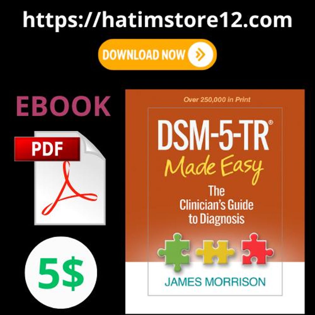 DSM-5-TR Made Easy: the Clinician's Guide to Diagnosis, 2023 Edition - Etsy